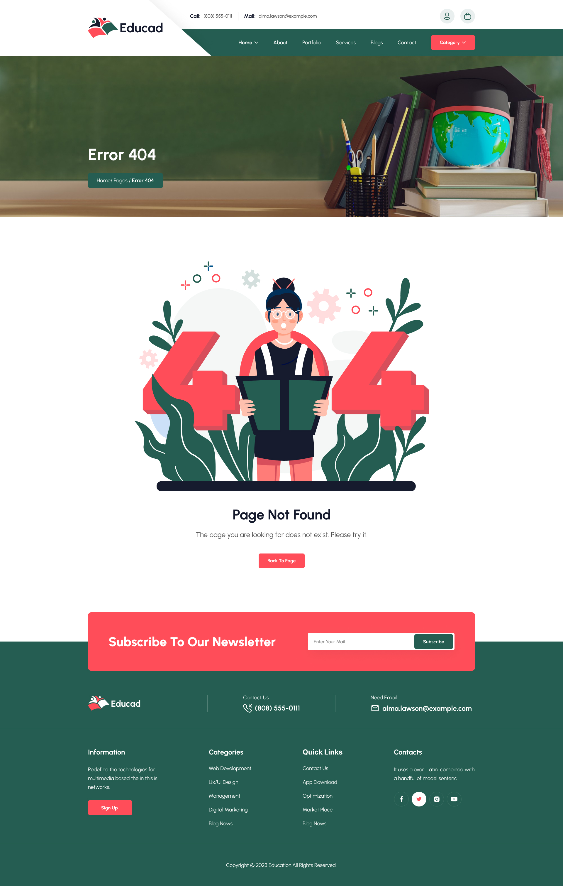 Educad - Online Courses & Education Figma Template by uxaction ...