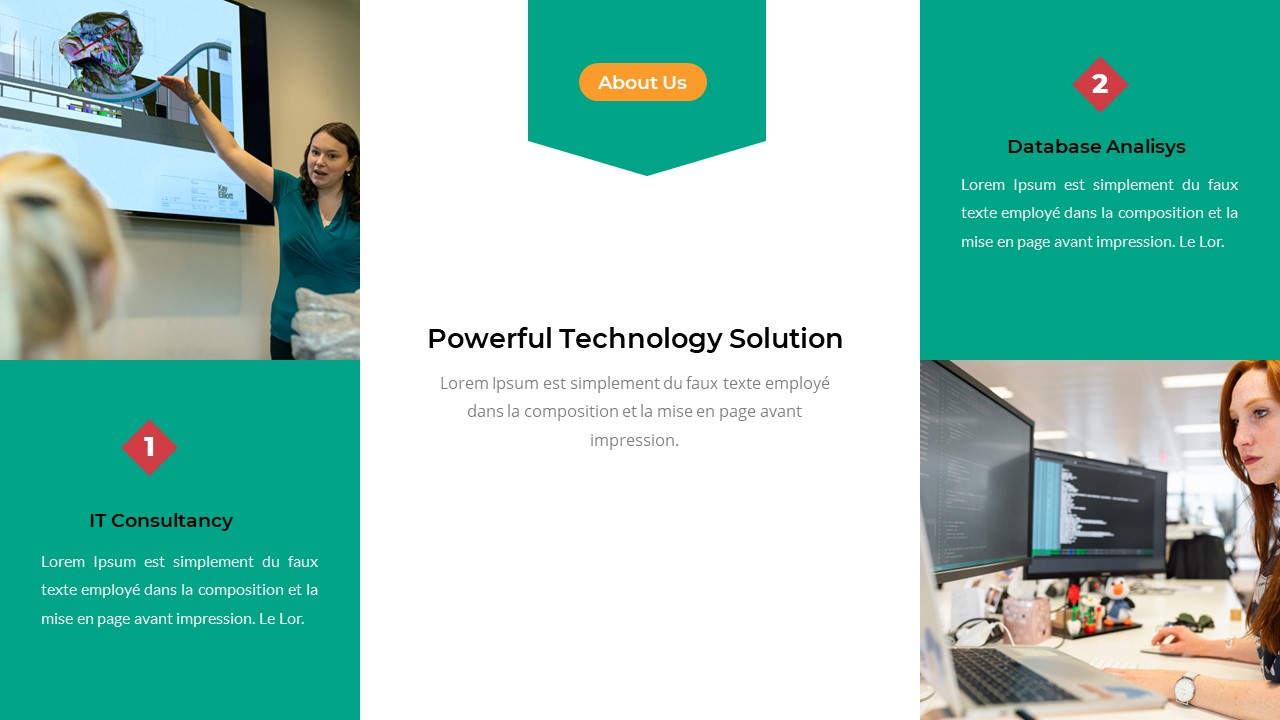 Electra – IT Solution & Technology PowerPoint Template, Presentation ...