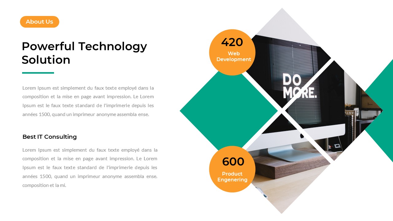 Electra – IT Solution & Technology PowerPoint Template, Presentation ...