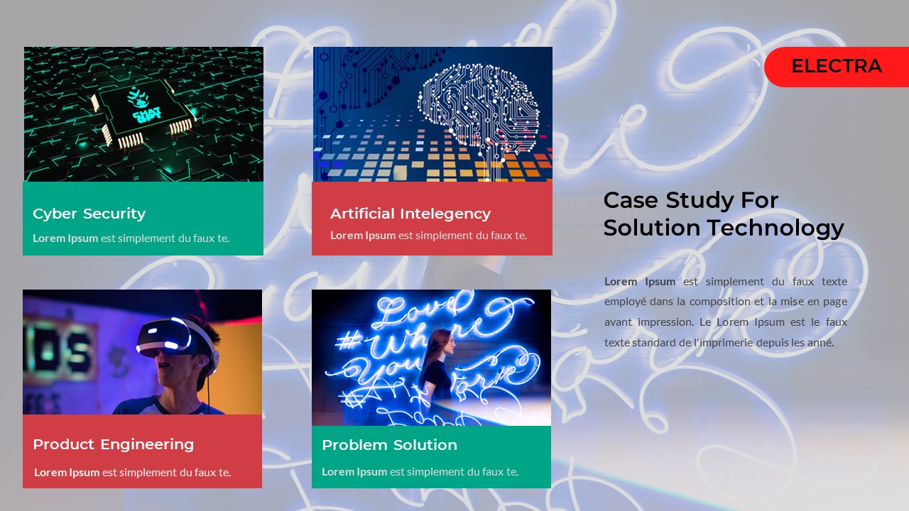 Electra – IT Solution & Technology PowerPoint Template, Presentation ...