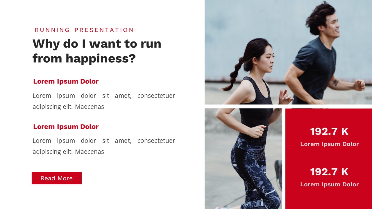 Playon - Running Sport Powerpoint Template, Presentation Templates