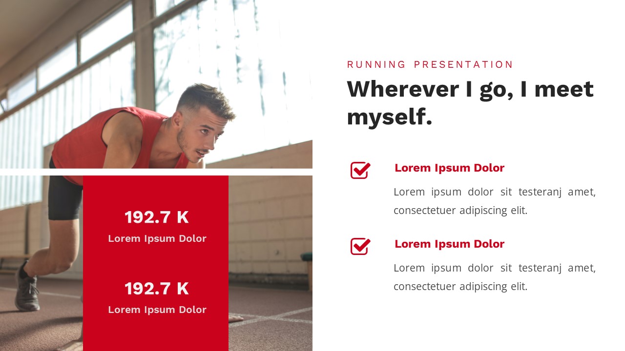 Playon - Running Sport Powerpoint Template, Presentation Templates