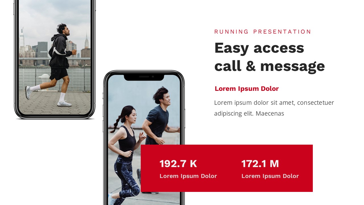 Playon - Running Sport Google Slides Template, Presentation Templates