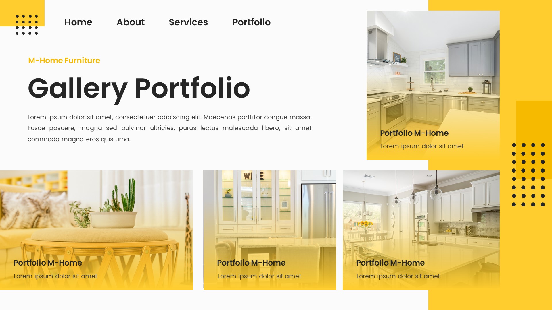 M-Home - Furniture & Interior Design Powerpoint Template, Presentation ...