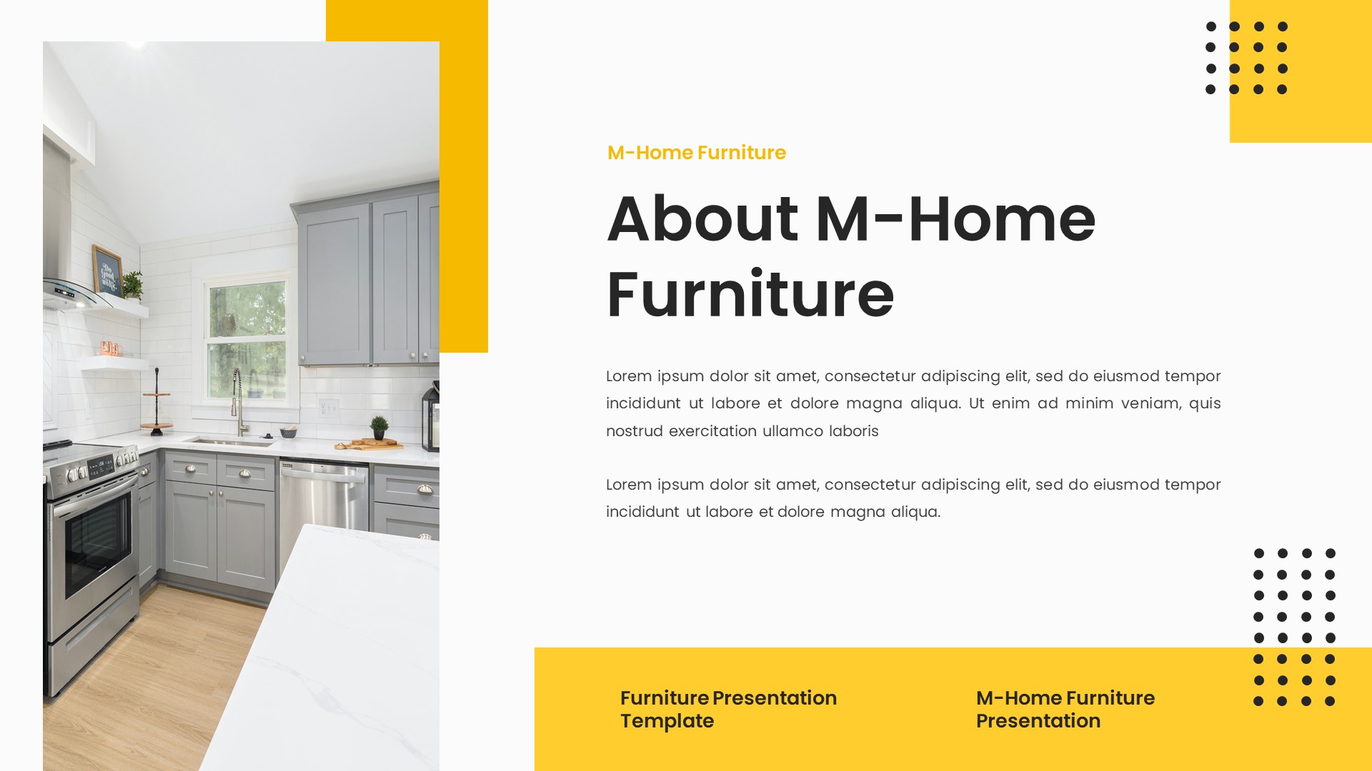 M-Home - Furniture & Interior Design Powerpoint Template, Presentation ...