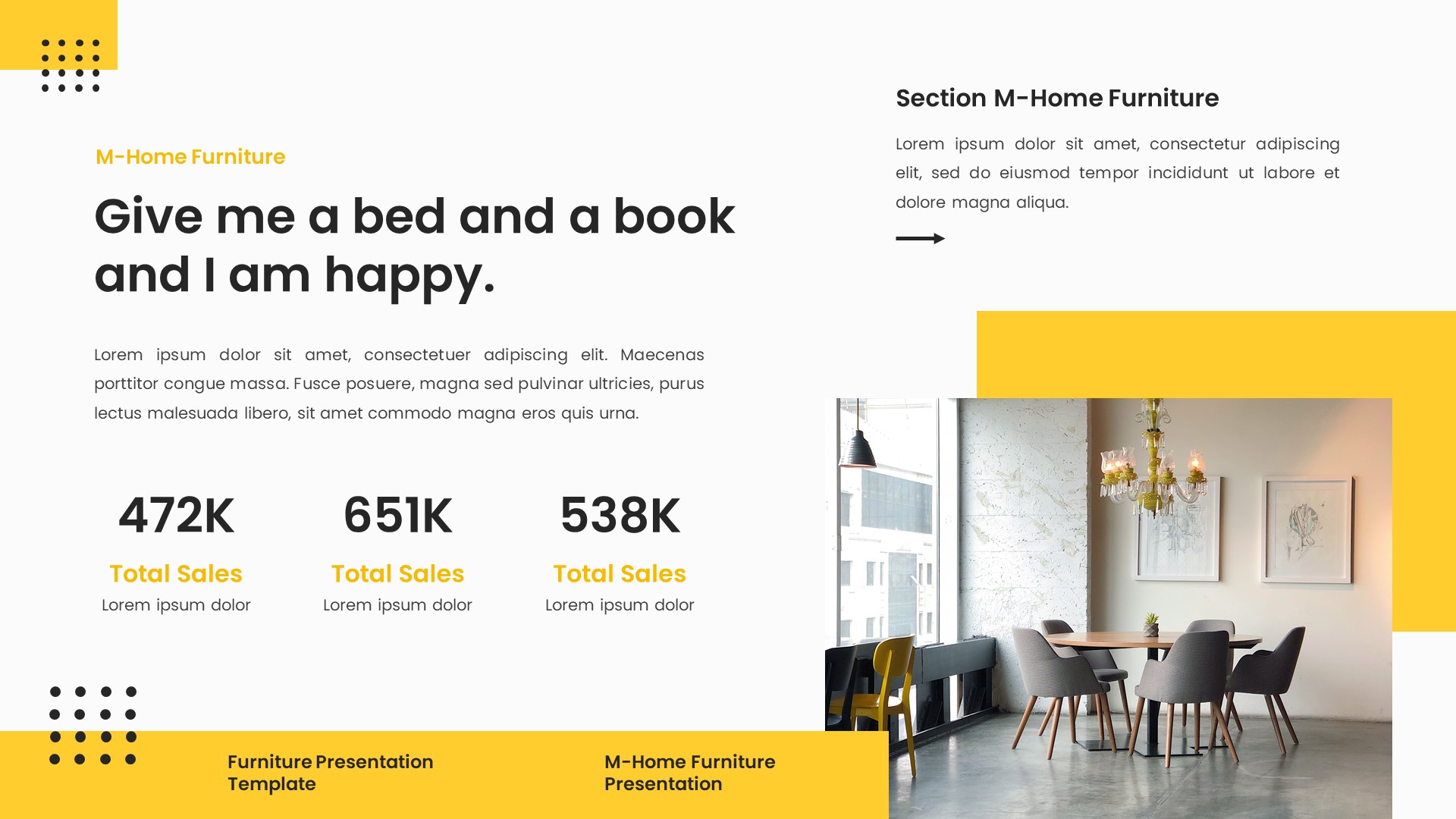 M-Home - Furniture & Interior Design Powerpoint Template, Presentation ...
