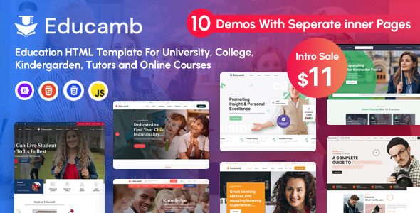 Educamb - Online Courses & Education HTML Template Latest Version ...
