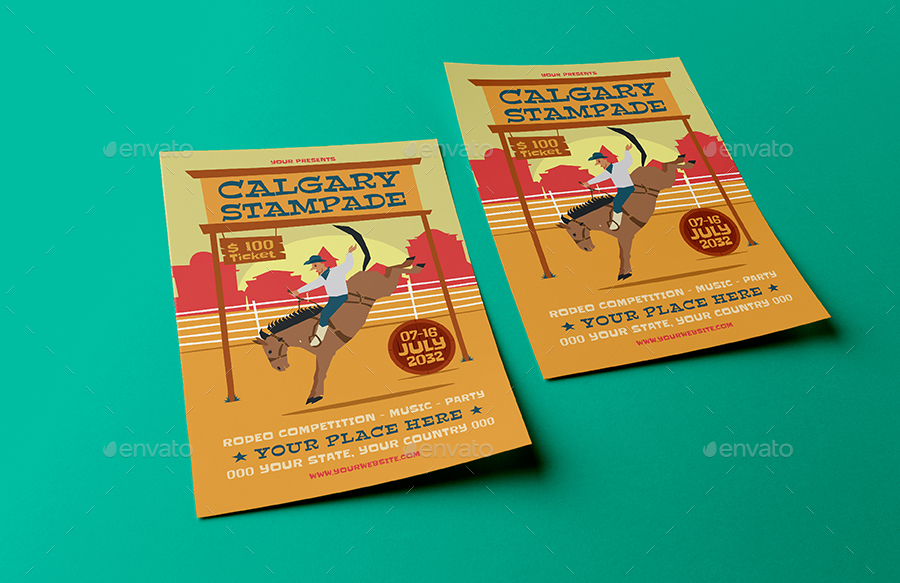 Calgary Stampede Flyer, Print Templates | GraphicRiver