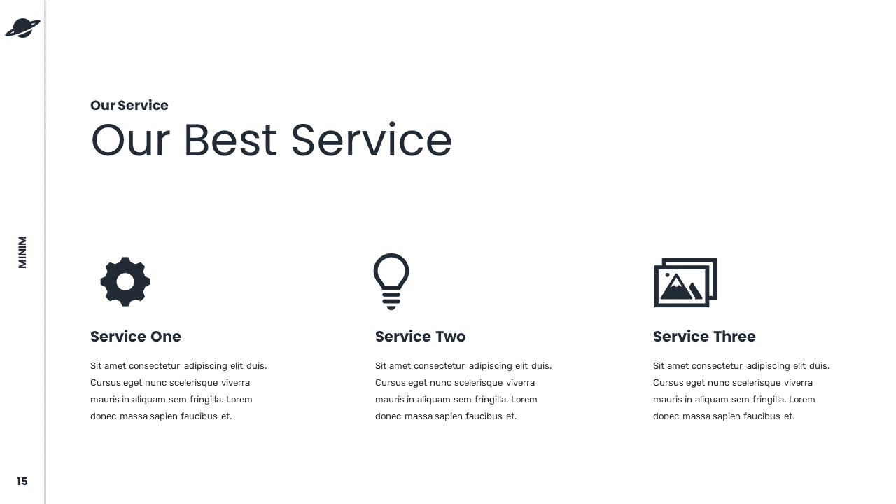 Minim – Business Plan Presentation Template, Presentation Templates