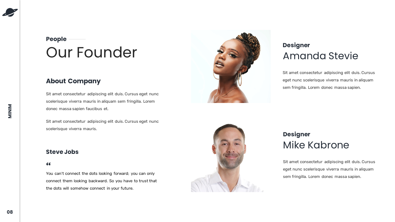 Minim – Business Plan Presentation Template, Presentation Templates