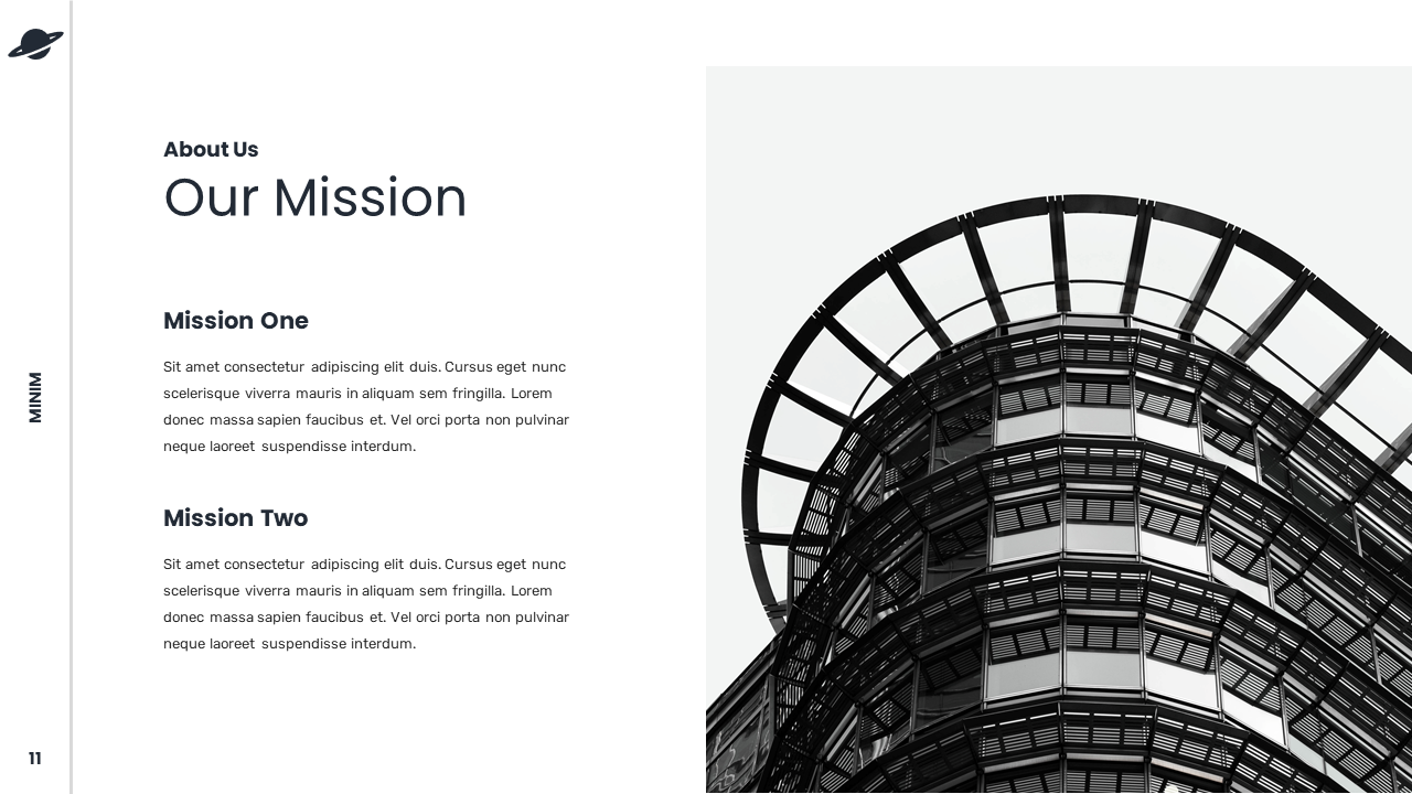 Minim – Business Plan Presentation Template, Presentation Templates