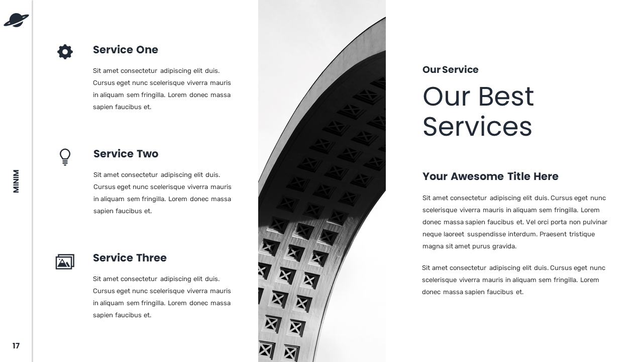 Minim – Business Plan Presentation Template, Presentation Templates