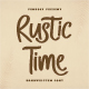 Rustic Time, Fonts | GraphicRiver