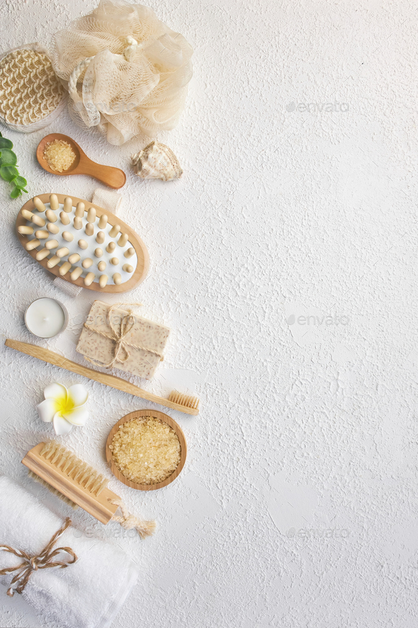 Spa background with a space for a text, flat lay, top view Stock Photo ...
