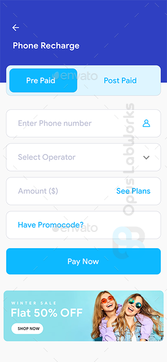 Online Bill Payment App UI Kit | Recharge App UI Kit| Booking App UI ...