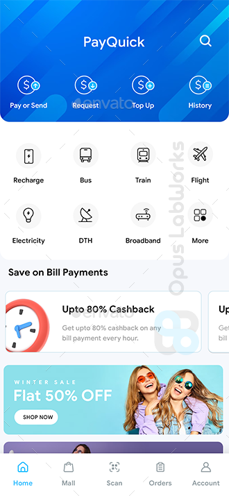 Online Bill Payment App UI Kit | Recharge App UI Kit| Booking App UI ...