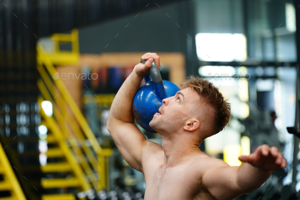 Mixed martial arts fighter going to the gym to build strong muscles ...