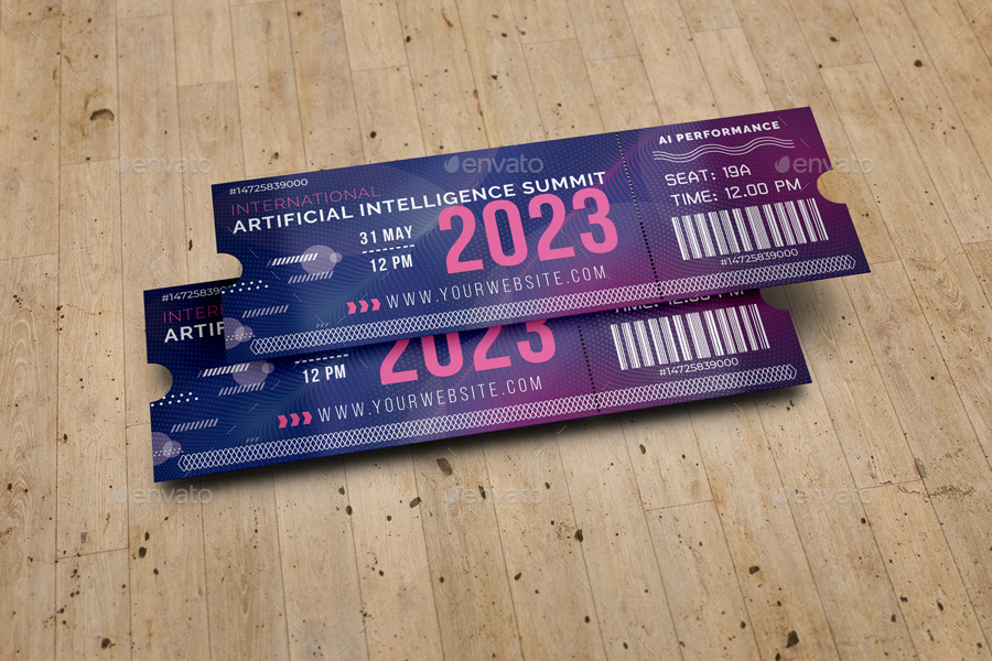 Event Ticket Mockup, Graphics | GraphicRiver