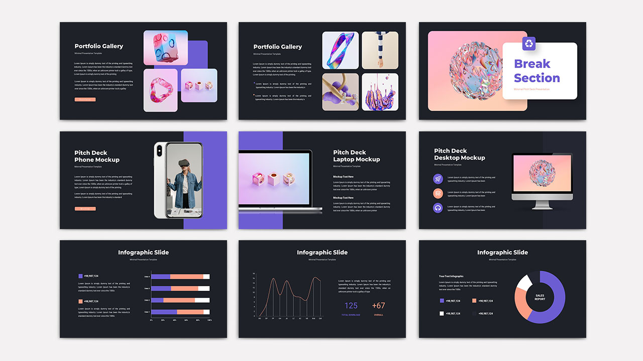 Minimal Creative Pitch Deck PowerPoint, Presentation Templates ...
