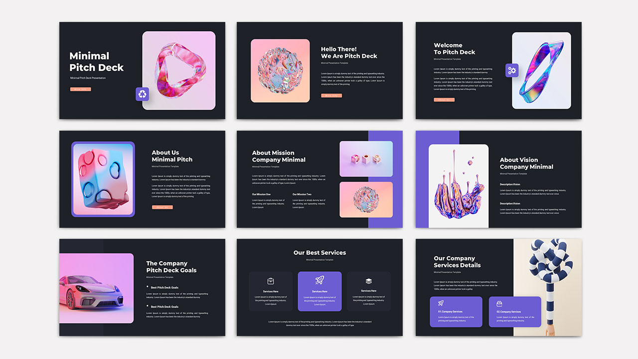 Minimal Creative Pitch Deck keynote, Presentation Templates | GraphicRiver