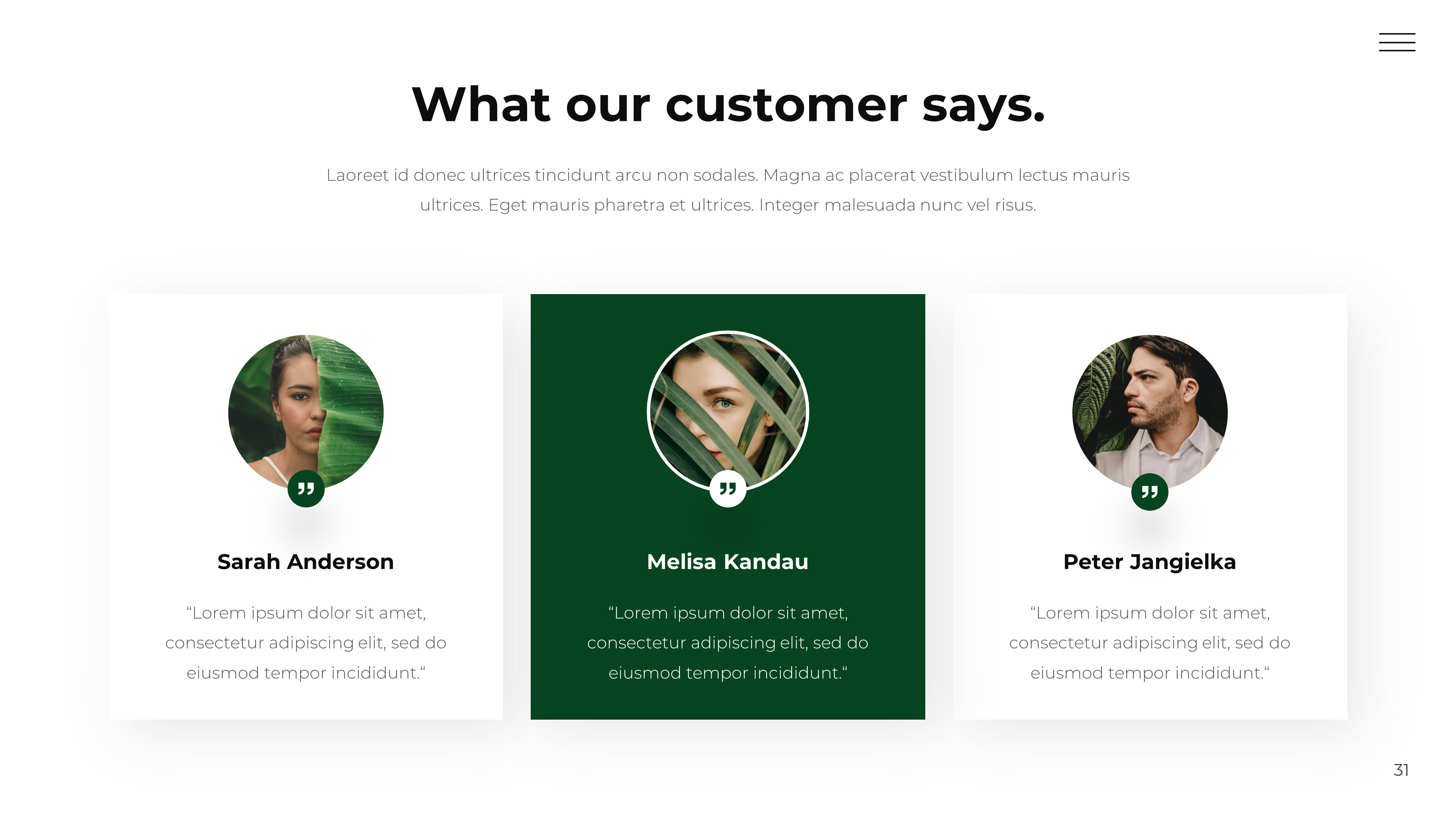 Leaf - Minimal Green Business Google Slide Template, Presentation Templates