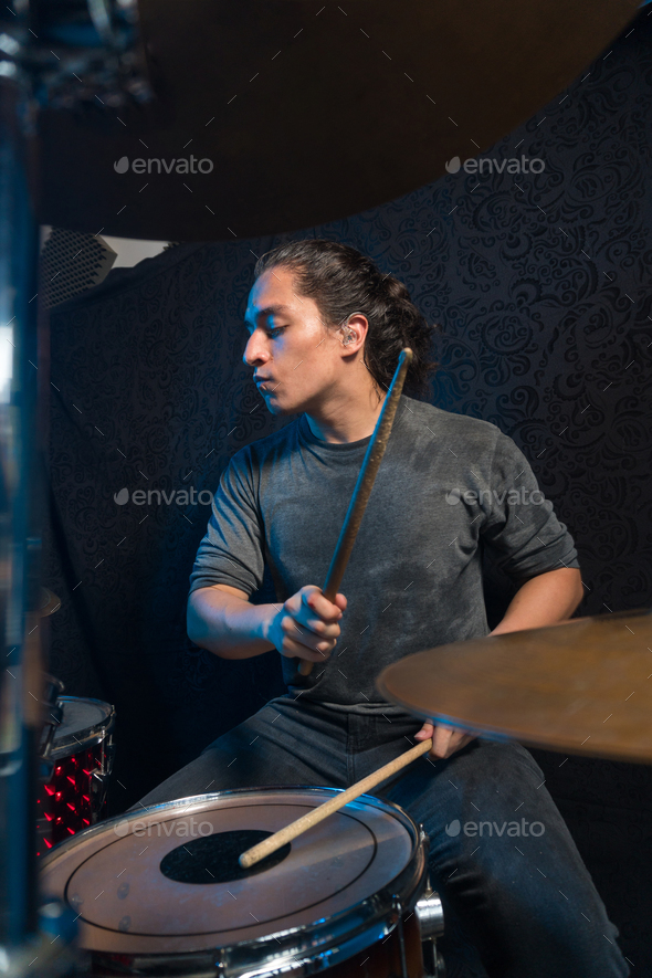 Drums and passion: a music student expressing himself through ...