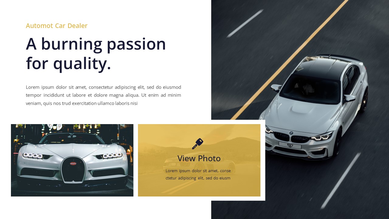 Automot - Car Dealer Google Slides Template, Presentation Templates