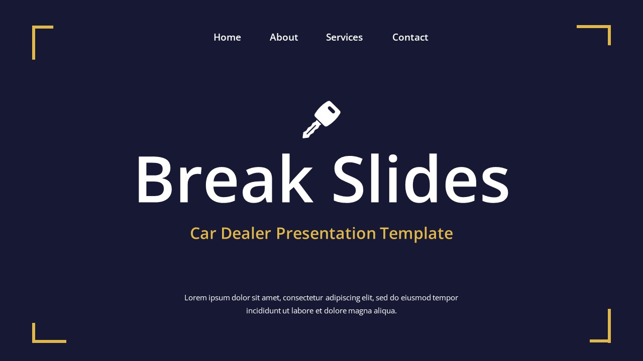 Automot - Car Dealer Google Slides Template, Presentation Templates