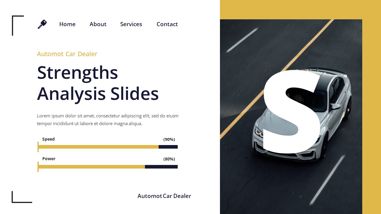 Automot - Car Dealer Google Slides Template, Presentation Templates