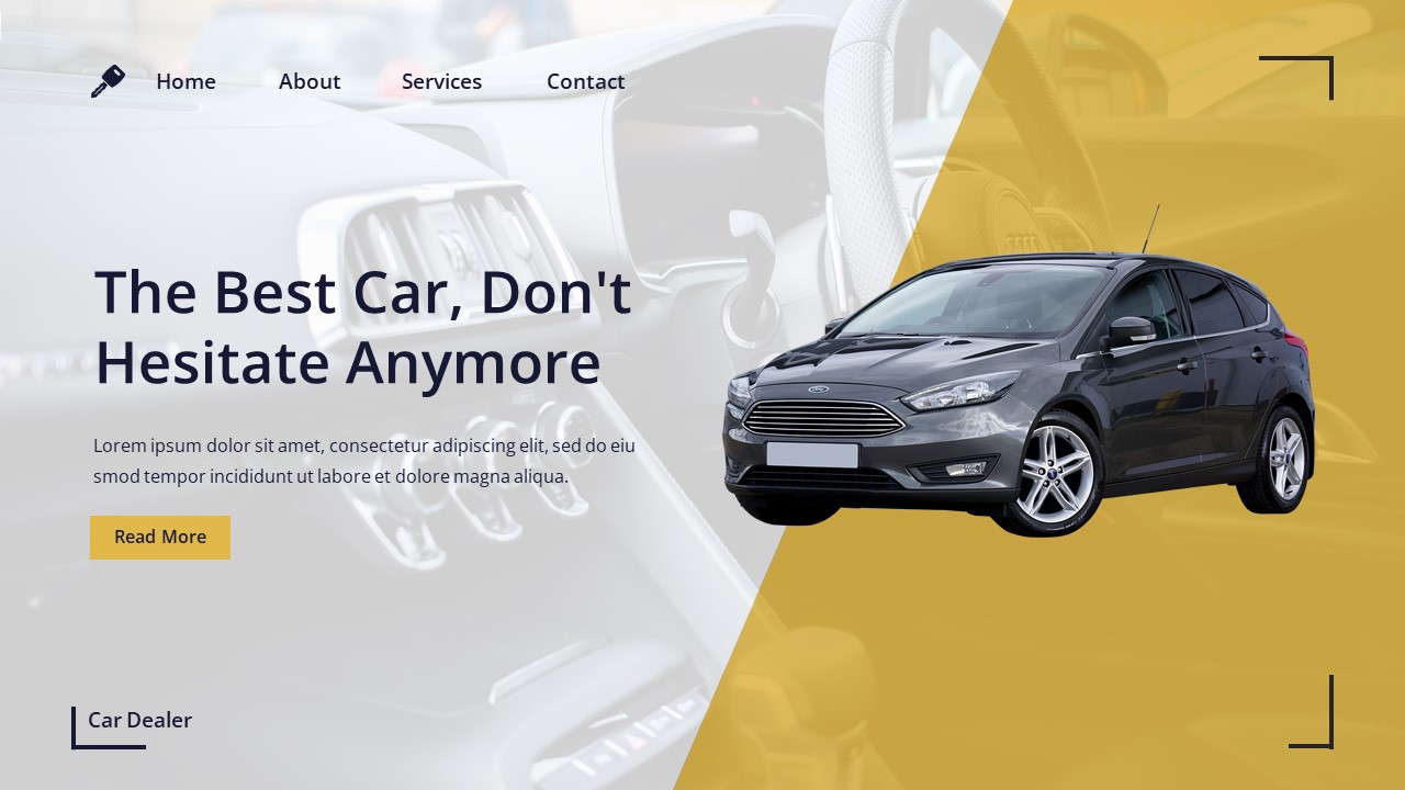 Automot - Car Dealer Google Slides Template, Presentation Templates