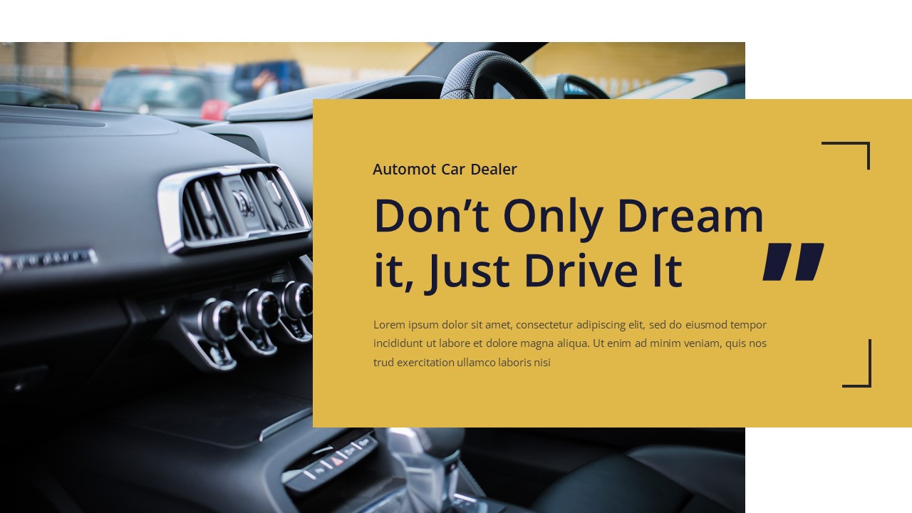 Automot - Car Dealer Google Slides Template, Presentation Templates