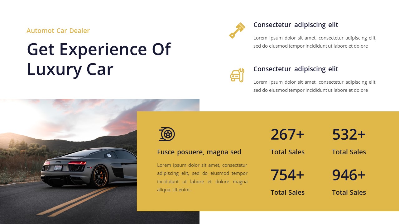 Automot - Car Dealer Google Slides Template, Presentation Templates