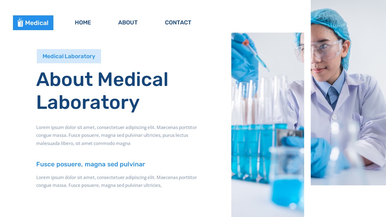 Medical Laboratory Powerpoint Template, Presentation Templates ...