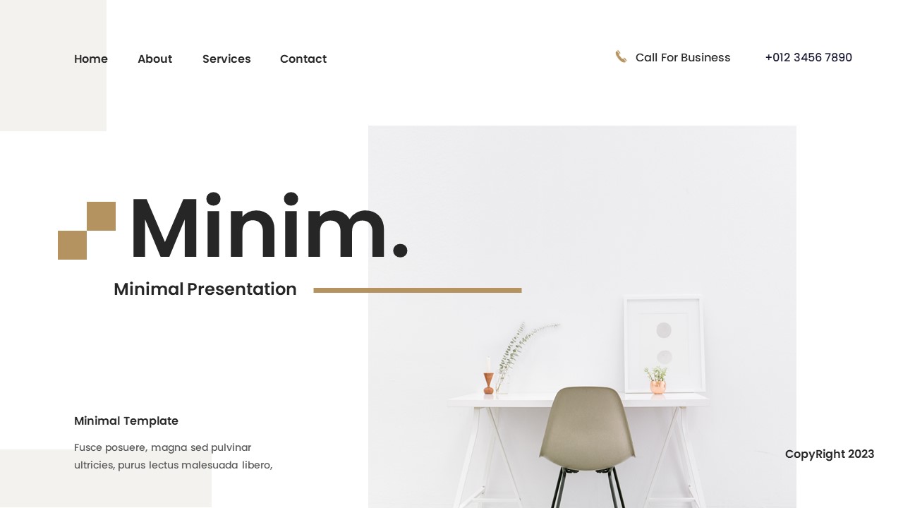 Minim - Minimal Powerpoint Template, Presentation Templates | GraphicRiver