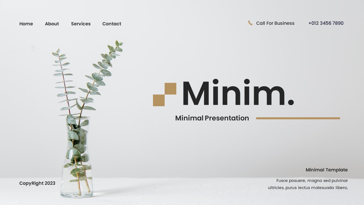 Minim - Minimal Powerpoint Template, Presentation Templates | GraphicRiver