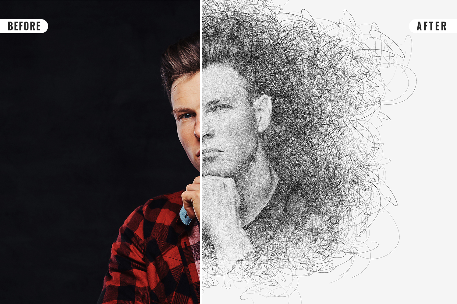 Scribble Art Photo Effect, Add-ons | GraphicRiver