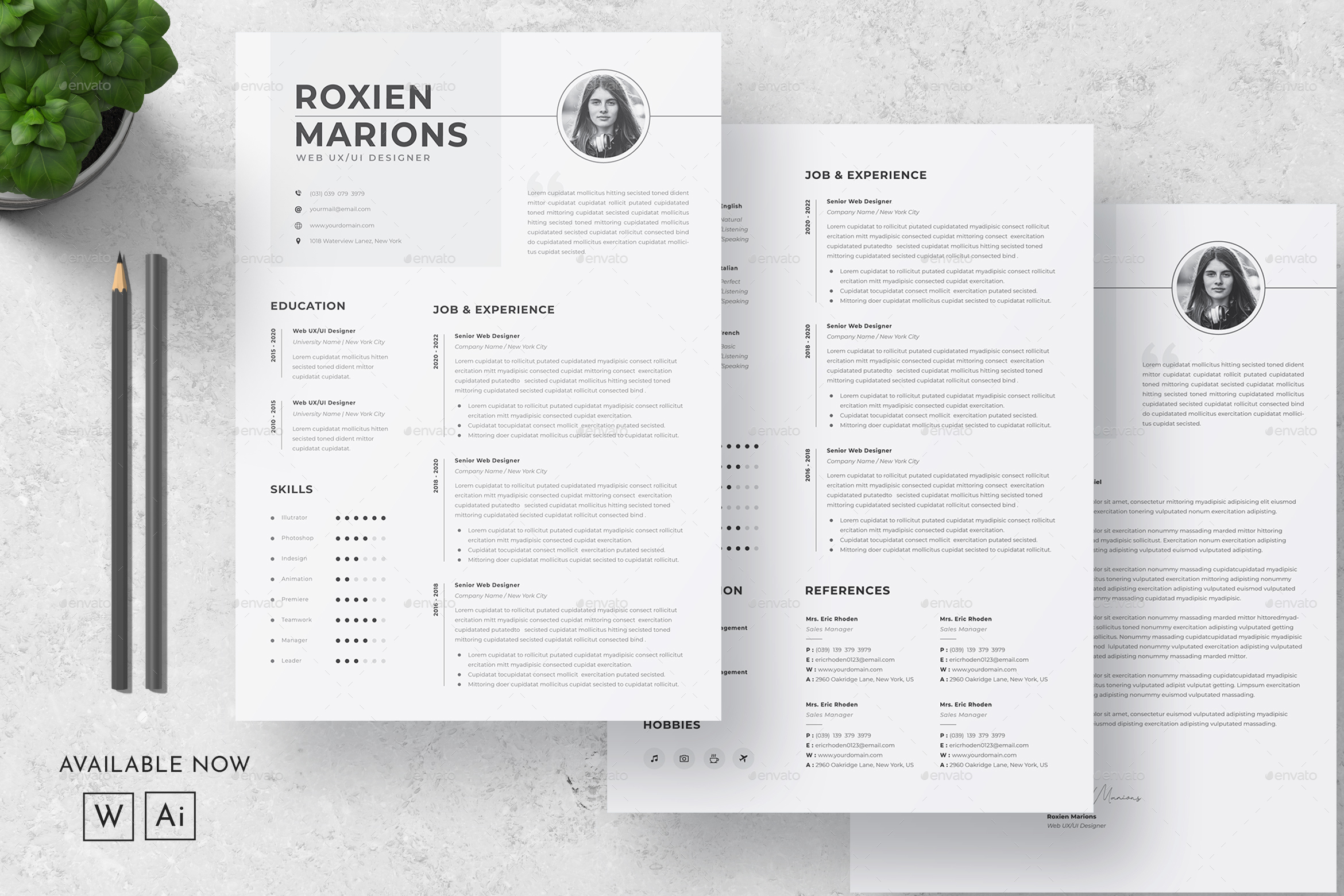 Resume Word, Print Templates | GraphicRiver