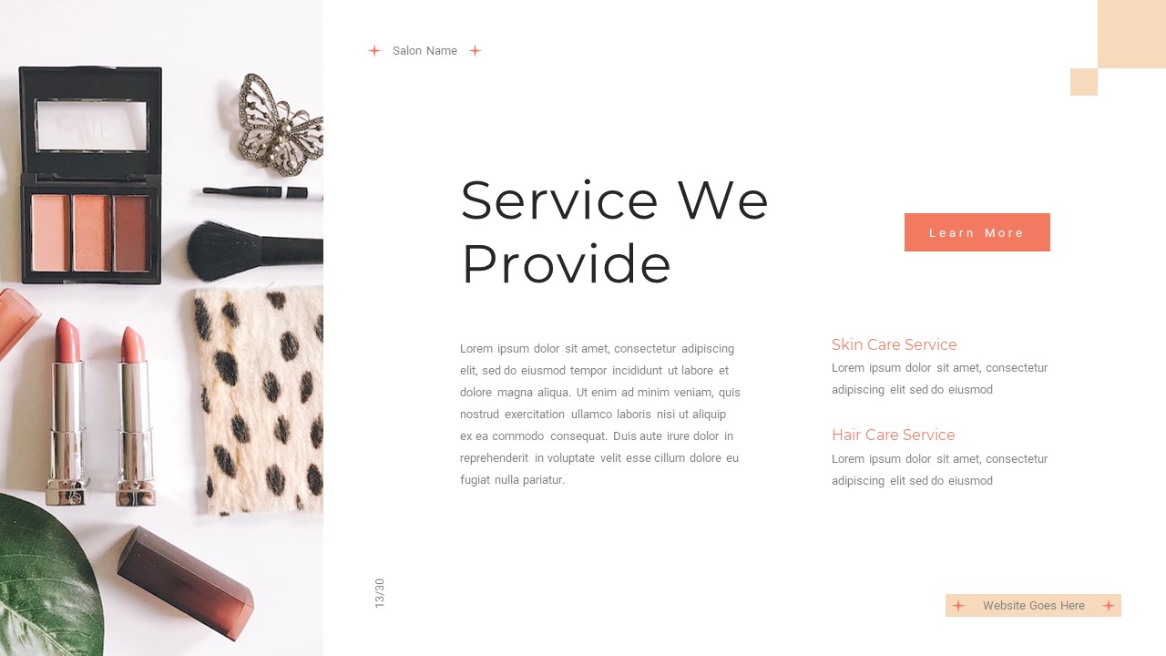 Bella - Beauty Salon Google Slides, Presentation Templates | GraphicRiver
