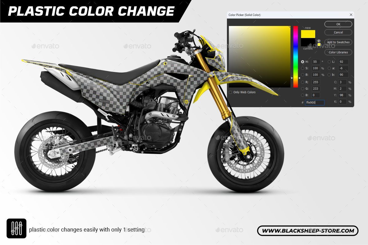 Mockup Honda Crf 150 L Supermoto, Graphics | GraphicRiver