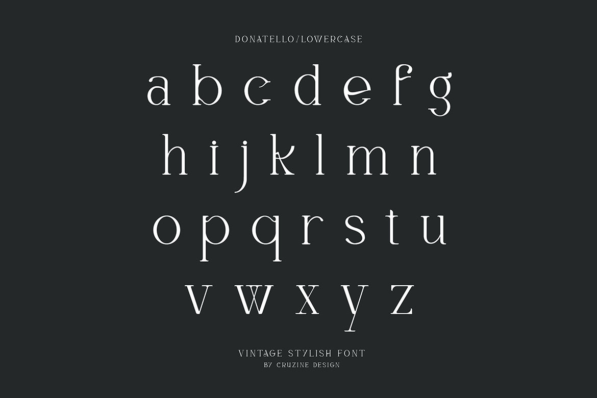 Donatello - Modern Serif Font by cruzine | GraphicRiver
