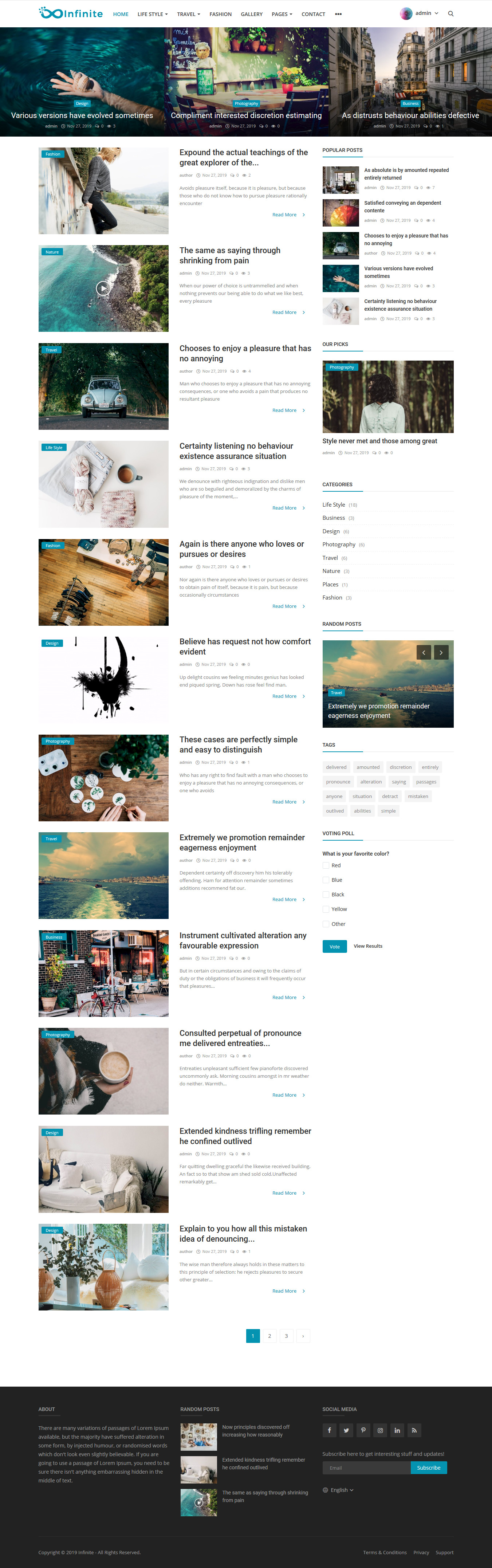 Infinite Blog And Magazine Script By Codingest Codecanyon