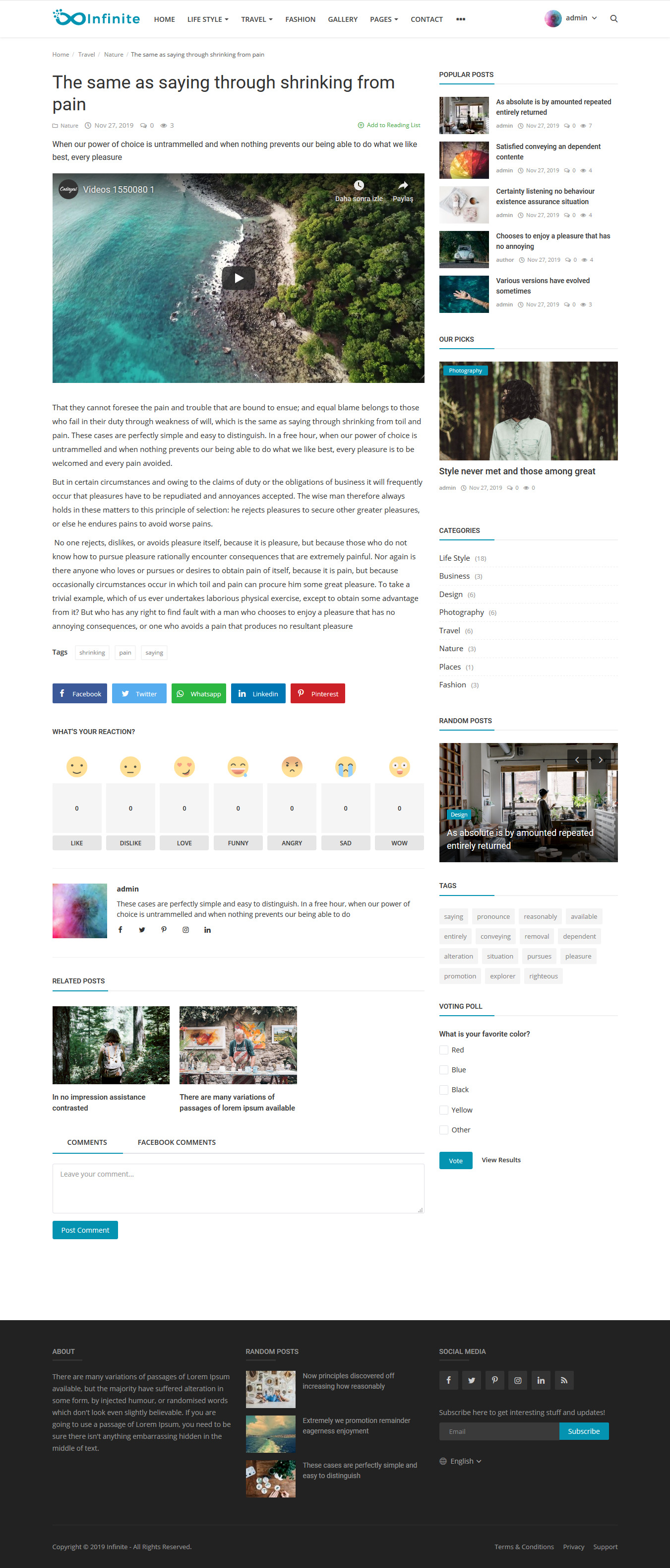 Infinite Blog And Magazine Script By Codingest Codecanyon