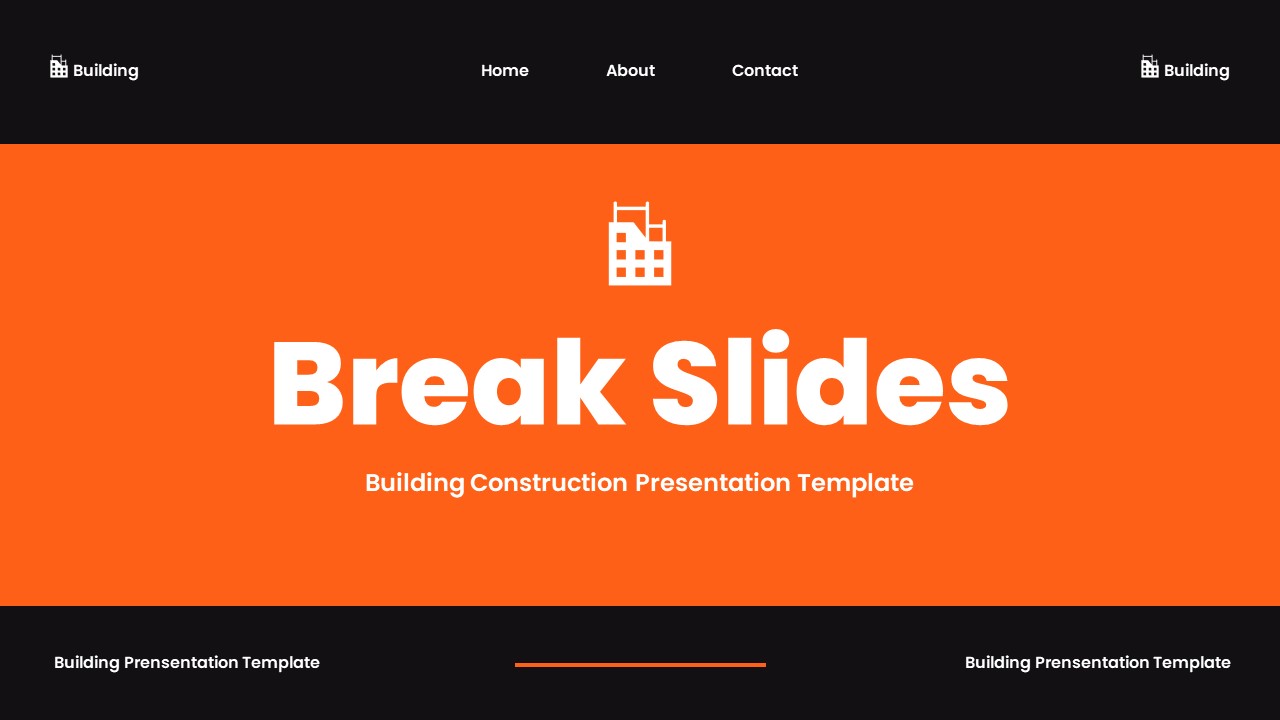 Building - Construction Powerpoint Template, Presentation Templates