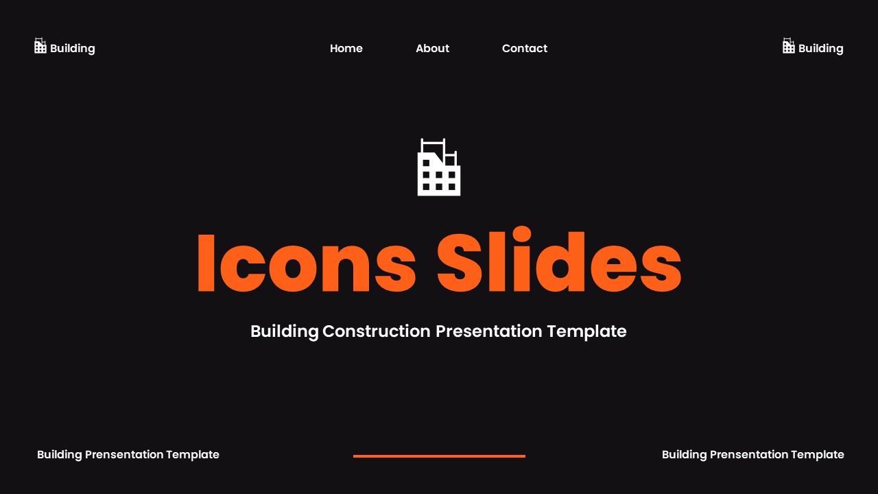Building - Construction Powerpoint Template, Presentation Templates