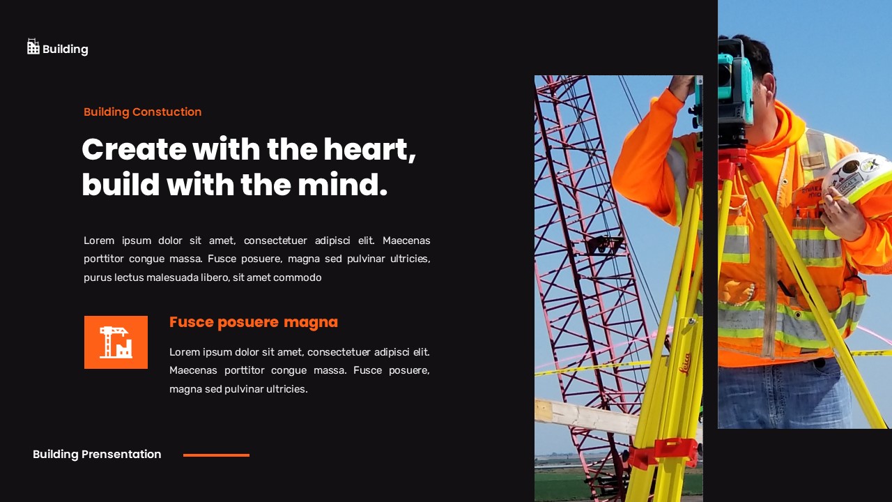 Building - Construction Powerpoint Template, Presentation Templates