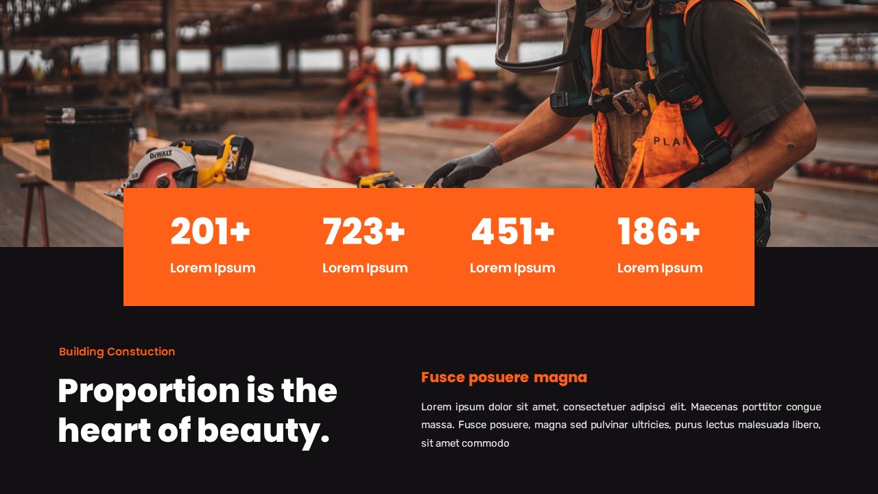 Building - Construction Powerpoint Template, Presentation Templates