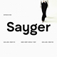 Sayger Sans Font, Fonts | GraphicRiver