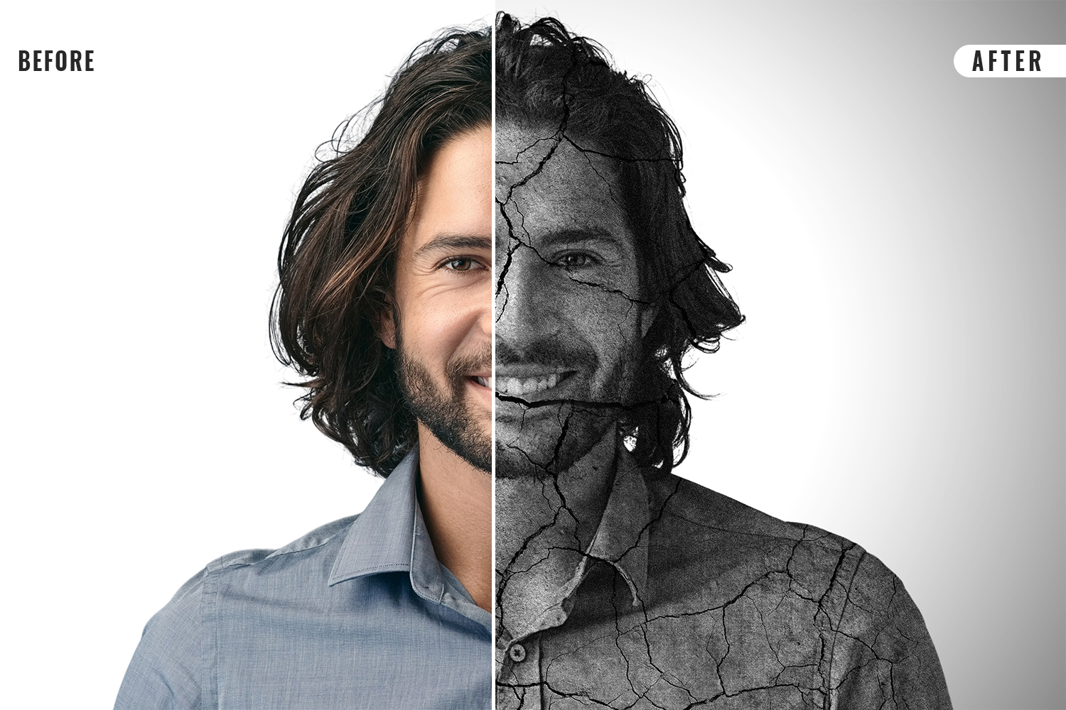 Crack Skin Photo Effect, Add-ons | GraphicRiver