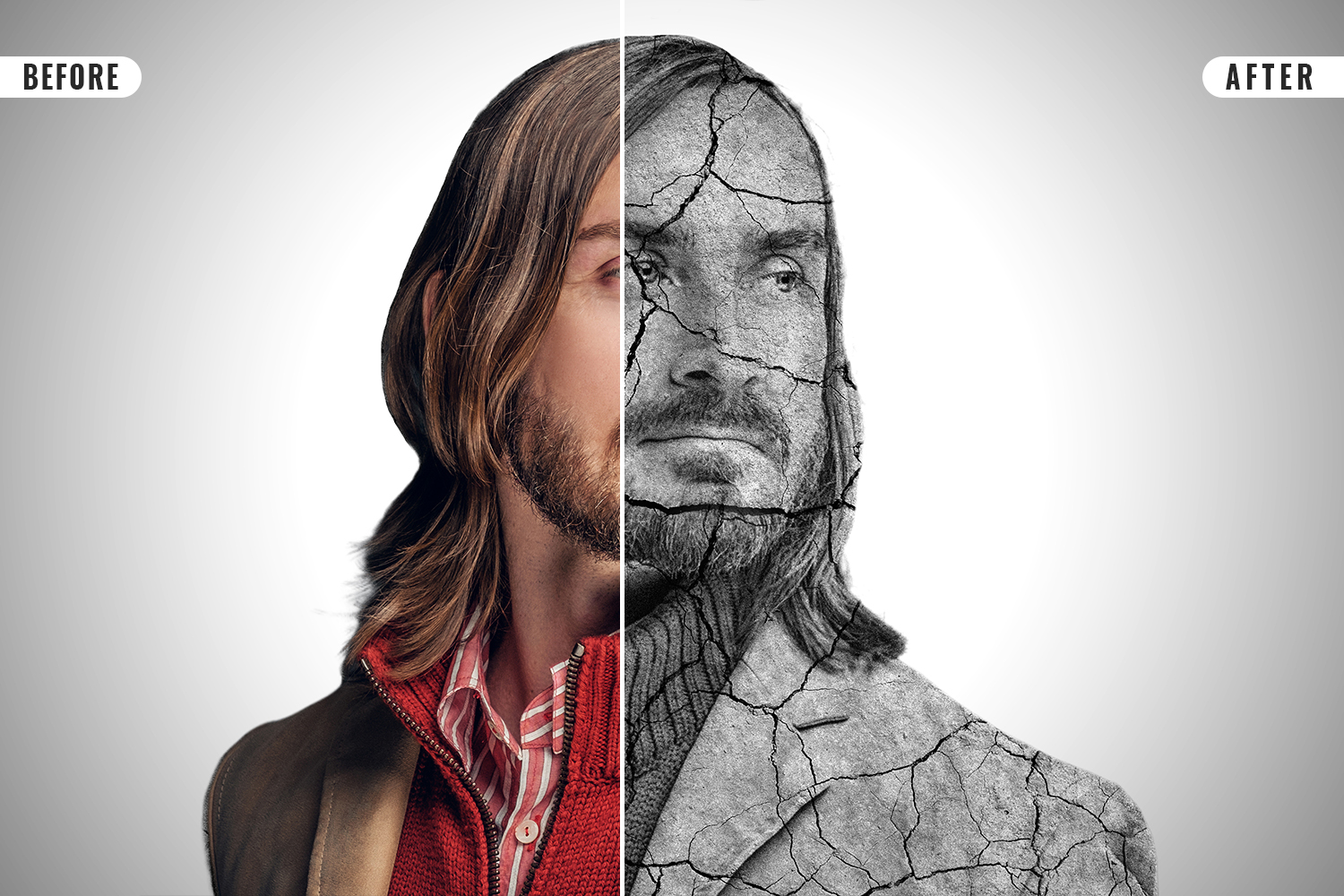 Crack Skin Photo Effect, Add-ons | GraphicRiver