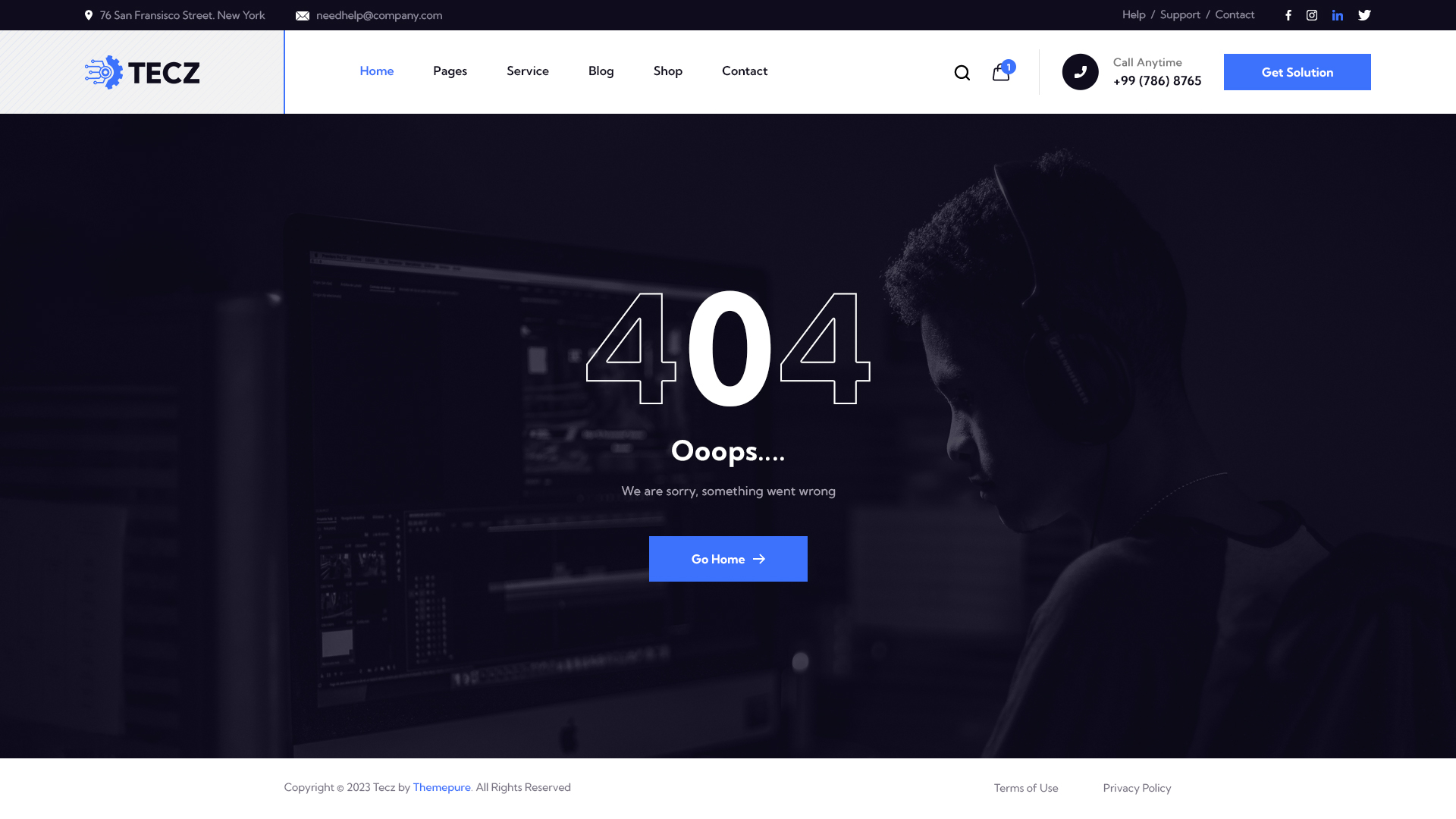 Tecz – IT Solutions & Technology PSD Template by Theme_Pure | ThemeForest